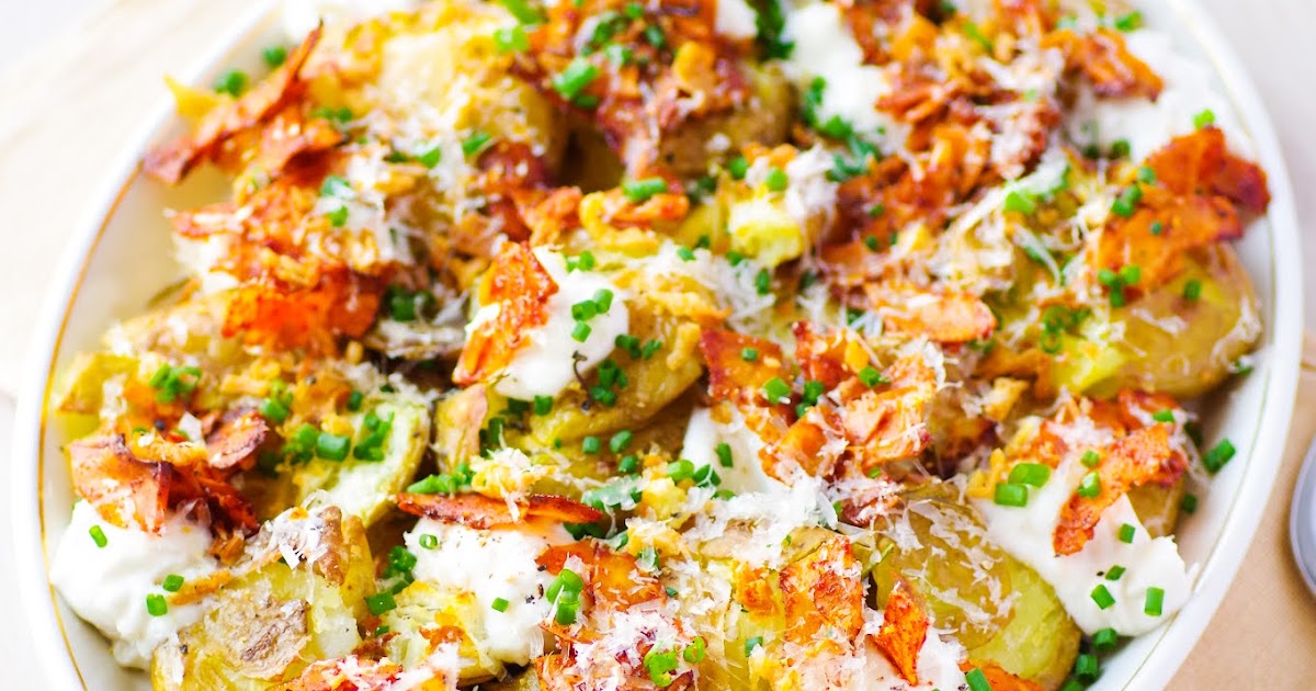 Crispy Fully-Loaded Smashed Potatoes |Euphoric Vegan