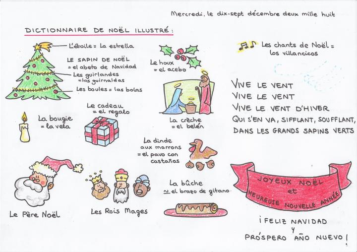 Oh là là! mon français langue étrangère: VOCABULAIRE ILLUSTRÉ DE NOËL