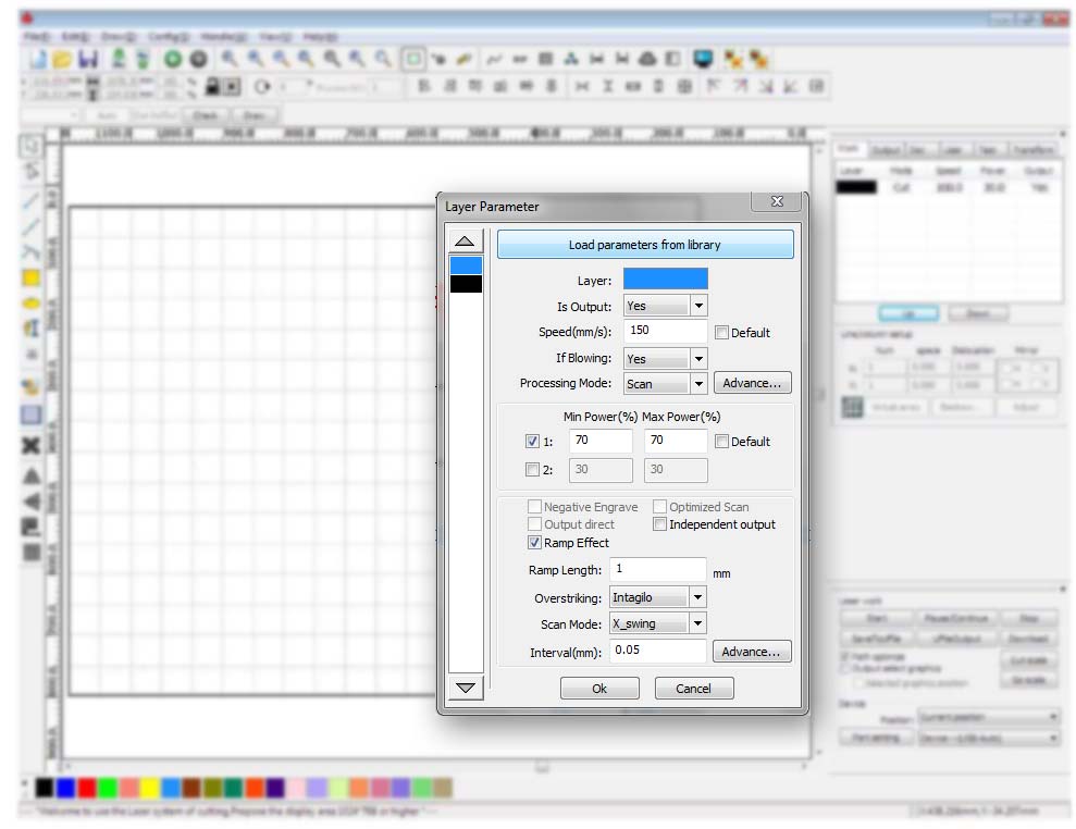 RDworks import library settings