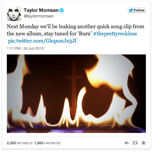 Rock e Seus Conceitos: Teaser : The Pretty Reckless - Burn