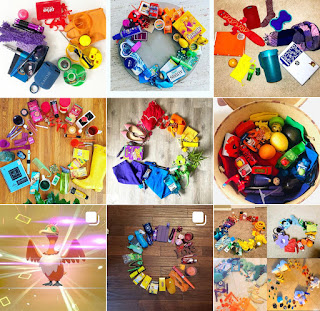 The Crayon Lab: Found Object Color Wheel