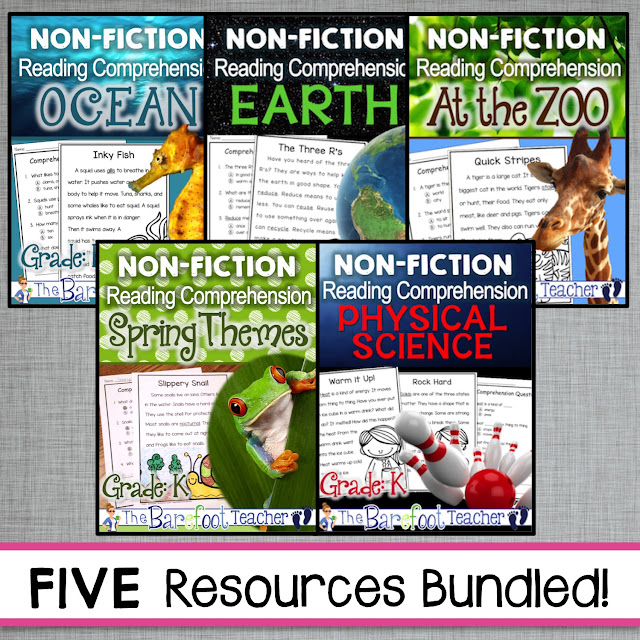Ocean Themed Reading Comprehension Pack Plus a FREE DOWNLOAD | The ...