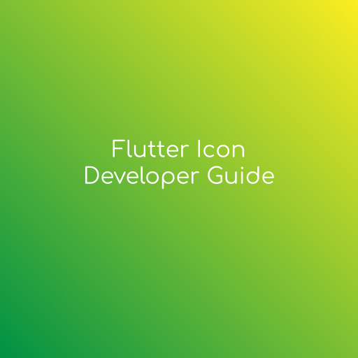 Flutter Icon Developer Guide
