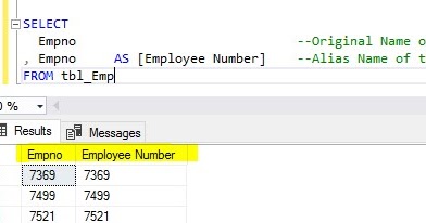 BI Developer: Ways of column alias name in SQL Server.