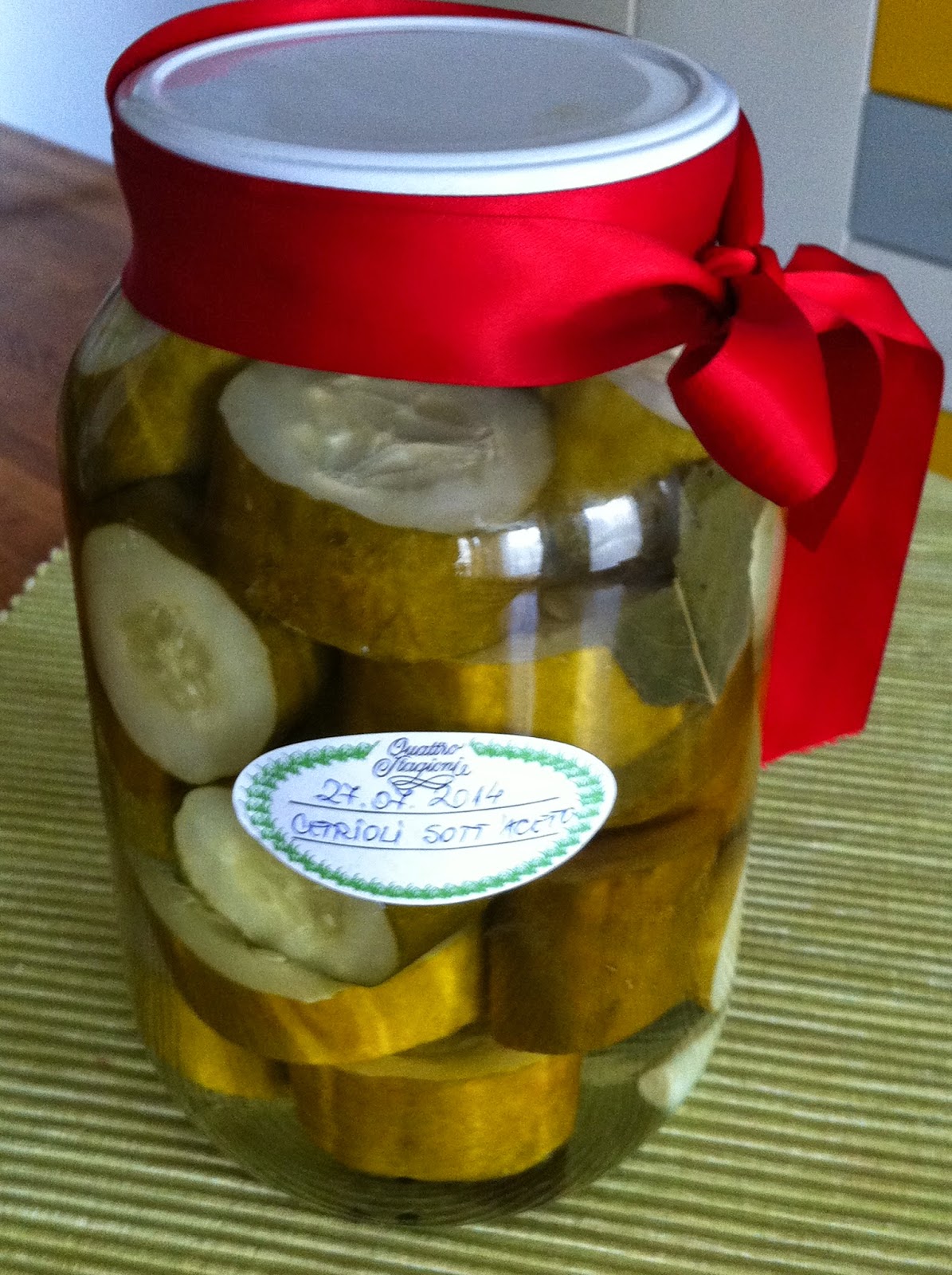 Cucina con Kristina...le delizie home made: Cetrioli sott'aceto