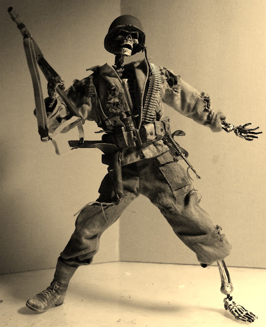 Action figure skeleton by Fattel: 1/6 scale skeleton soldier american wwii