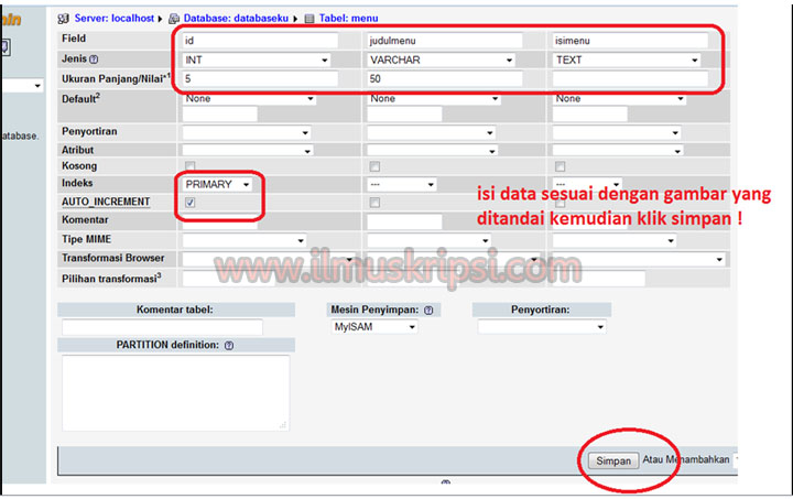 Belajar PHP Dasar Membuat CRUD dengan PHP dan Database Mysql - Skripsi ... Belajar PHP Dasar Membuat CRUD dengan PHP dan Database Mysql - Skripsi ...