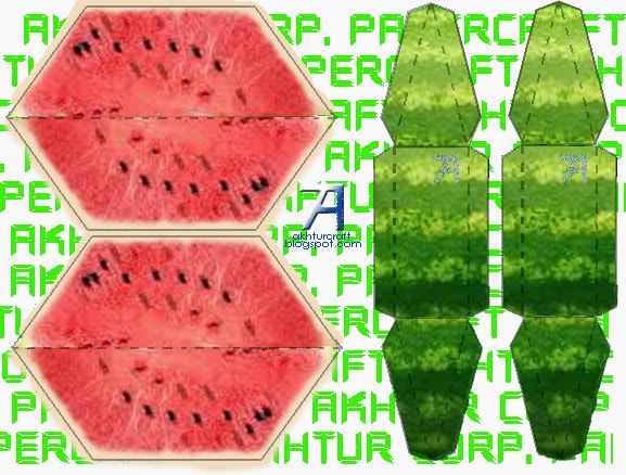 Akhtur Craft: papercraft / watermelon