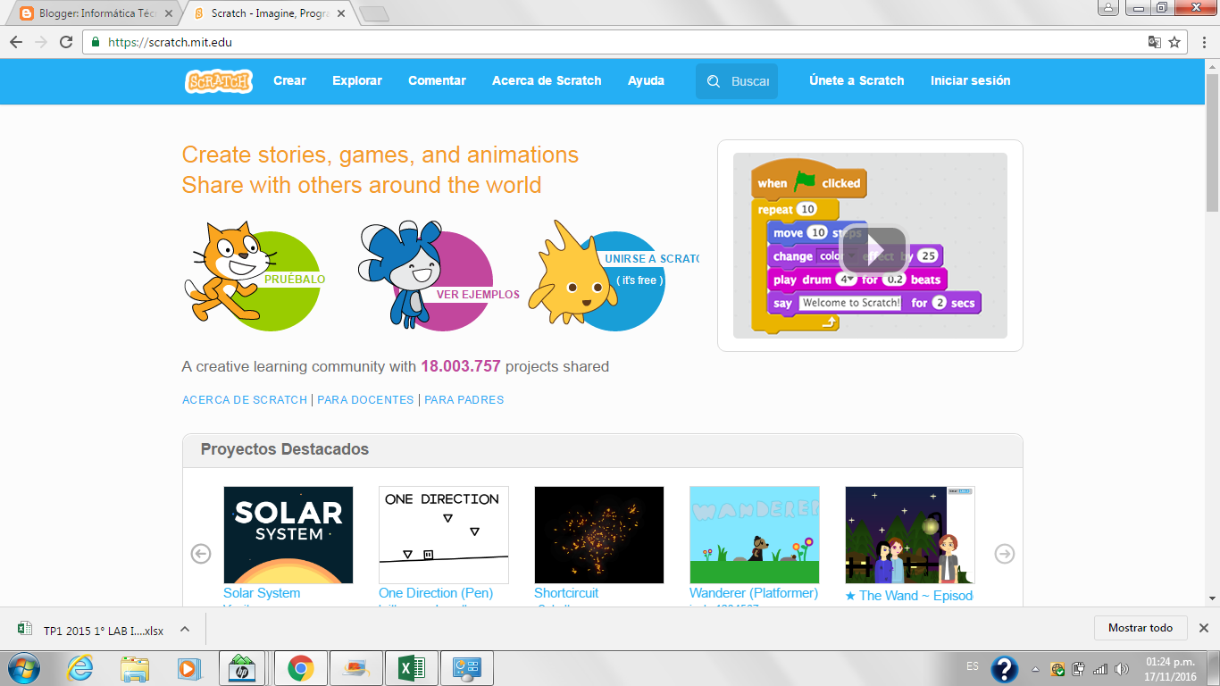 Informática Técnica 36: Pasos para descargar Scrtach y Karel