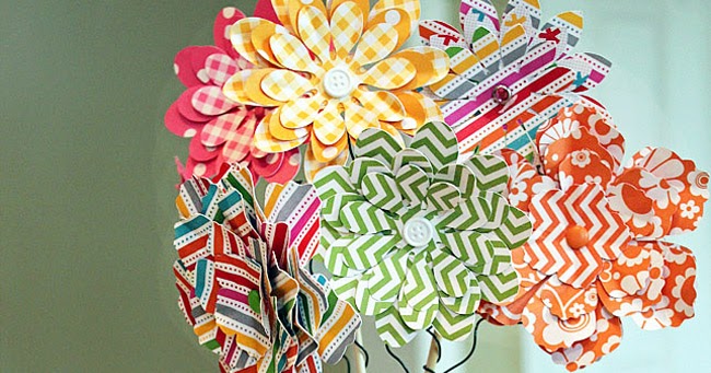 Eye Candy Creative Studio: CRAFT :: Spring Paper Flower Bouquet