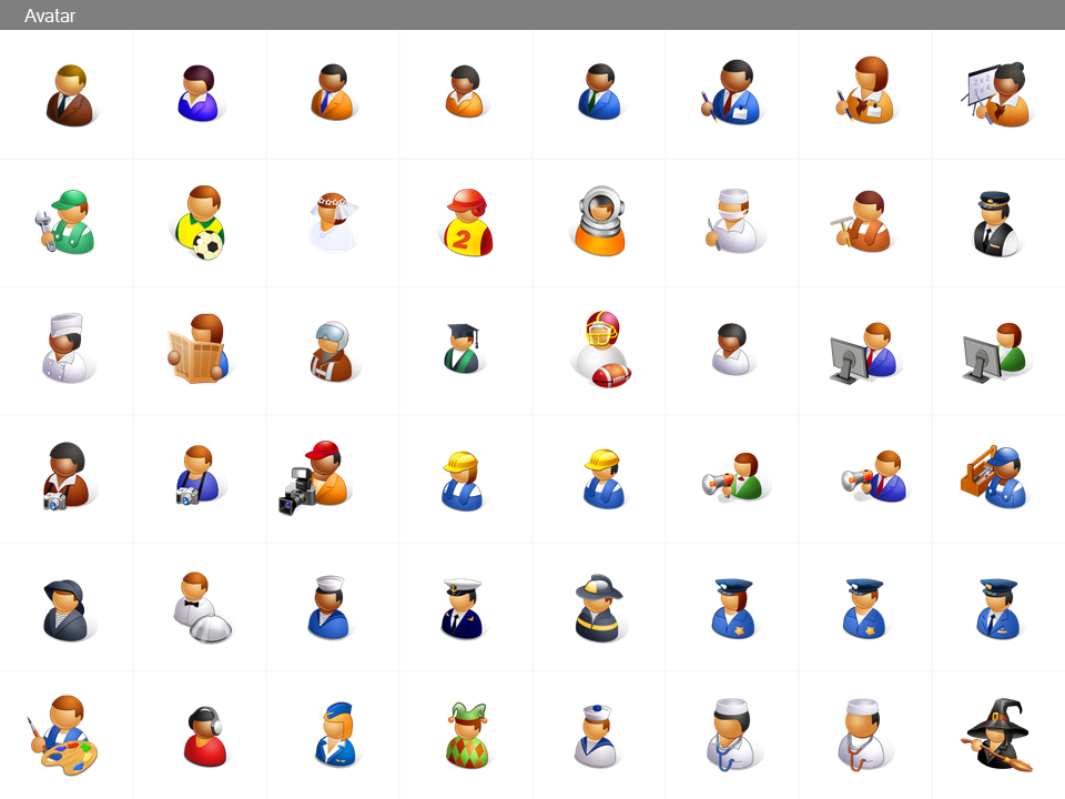 Avatar Icon PowerPoint Templates - PowerPoint Free