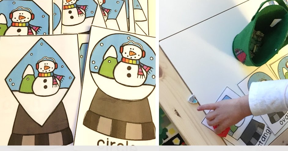 Snow Globe Shapes | Live, Laugh, I LOVE Kindergarten