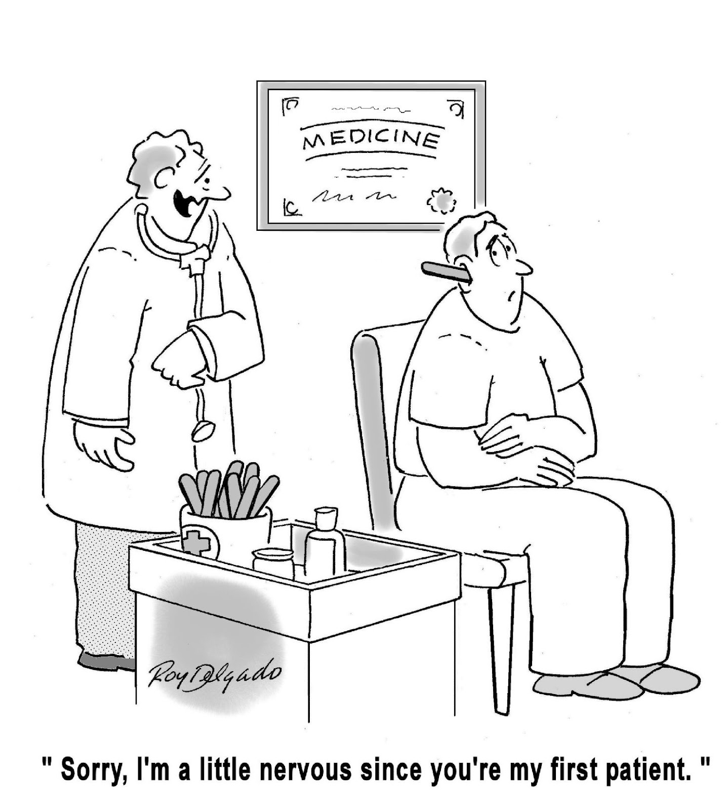 Plum Loco - Roy Delgado: Three Stooges ? Doctor cartoon