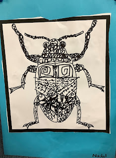 Art with Mrs Baker: Zentangle Bugs - Grade 1