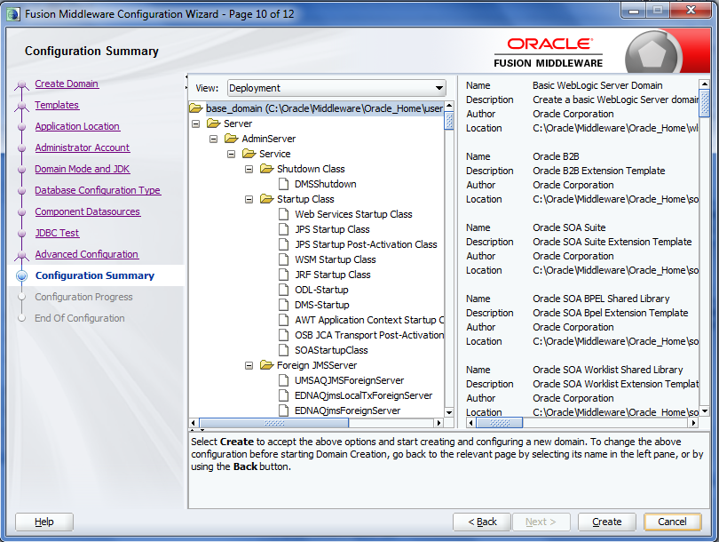 Soa 12c Create Weblogic Server Compact Domain Oracle Fusion Middleware Blog