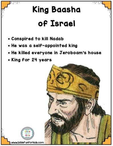 3. Kings: 2. Nadab 3. Baasha 4. Elah 5. Zimri 6. Tibni 7. Omri | Bible ...