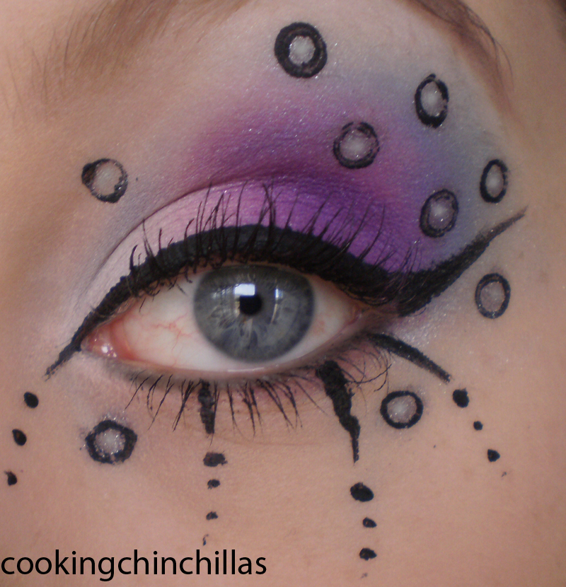 CookingChinchillas: Futuristic electro cyber goth eye make up