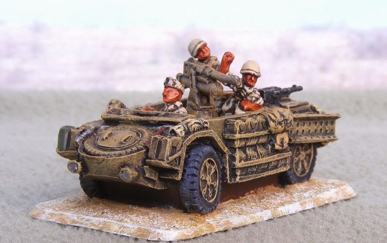 Miniature Soldiers: WWII Italian Auto Sahariana in North Africa, FOW