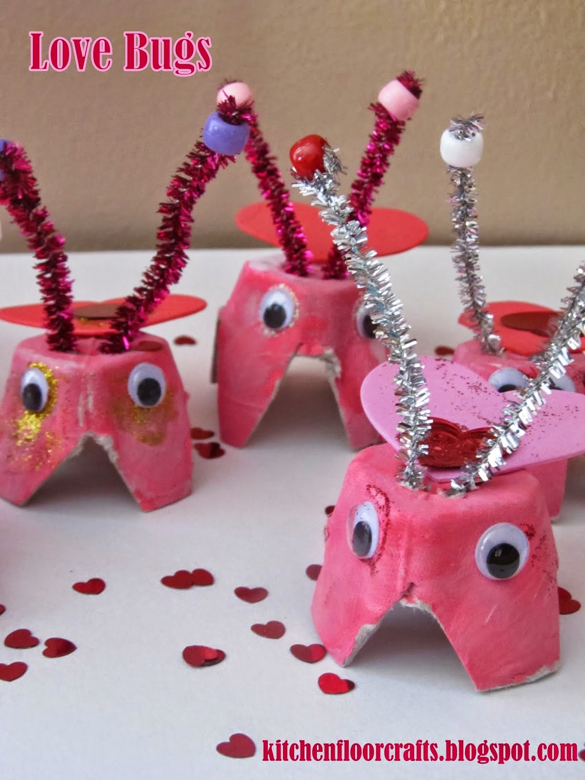 Kitchen Floor Crafts: Love Bug Cards & 20+ Love Bug Crafts & Activities