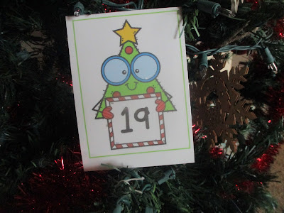 The Cozy Red Cottage: Christmas Tree Counting Cards and Number Hunt