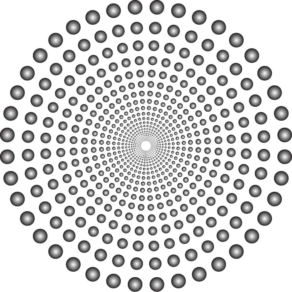 How to make vortex tunnel shape in illustrator