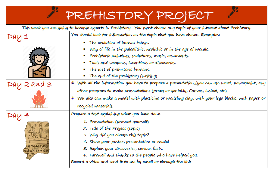 DROPS OF ENGLISH: PREHISTORY PROJECT