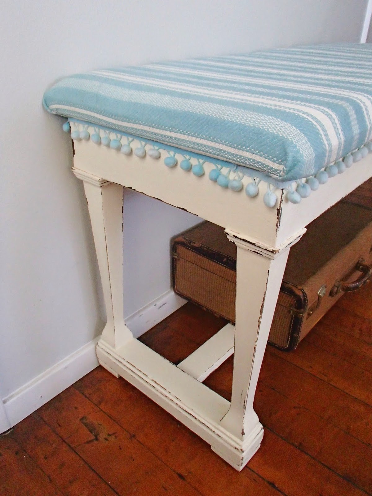 D.D.'s Cottage and Design: Striped Bench