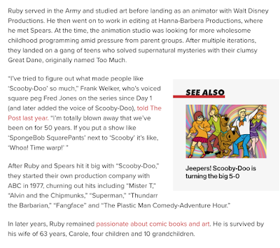 Simple Truth Television: Scooby Doo Co-Creator Joe Ruby Dead at 87