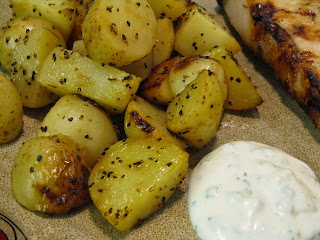 Jenn's Food Journey: Grilled Lemon Pepper Potatoes with Sour Cream and ...