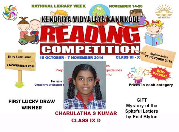 Reading Competition - Lucky Draw 2 - Library - Kendriya Vidyalaya ...