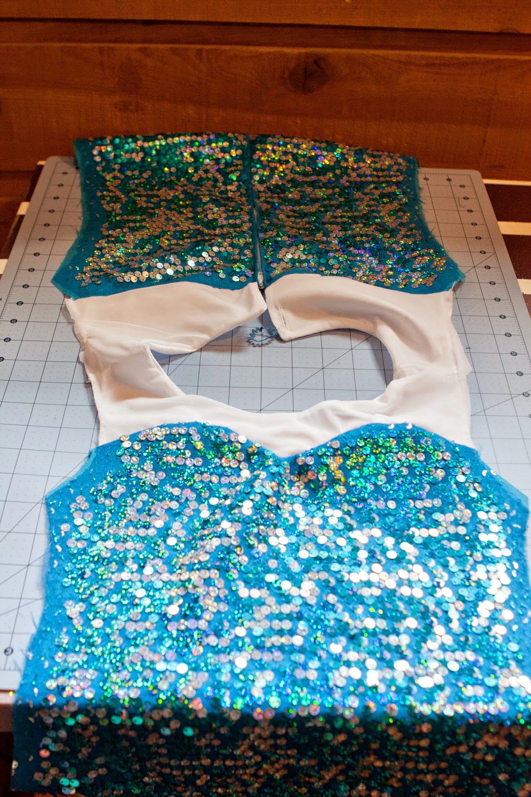 Elsa Ice Tutorial: Sewing with Sequins, Lining the Bodice, and a Button ...