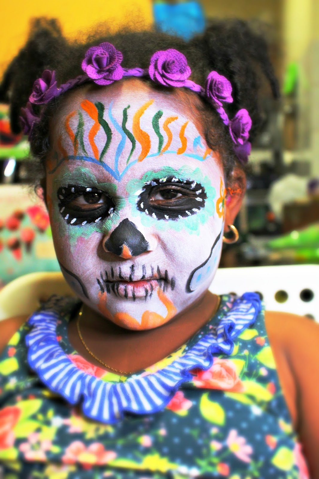 Cute And Easy Sugar Skull Face Painting With SNAZAROO cute-and-easy-sugar-skull-face-painting-with-snazaroo