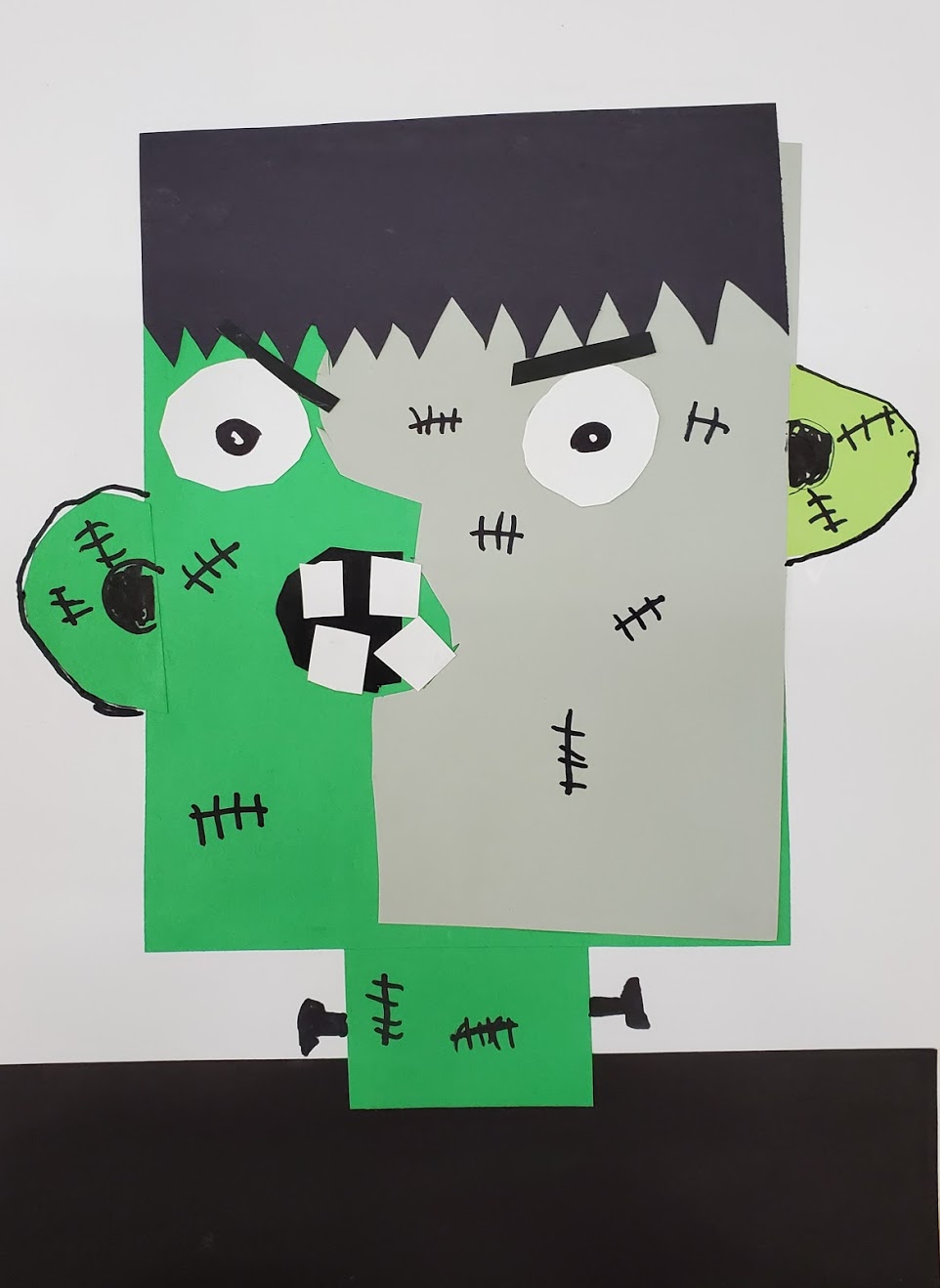 Crazy Busy Art Room: Frankenstein Inspired by Picasso