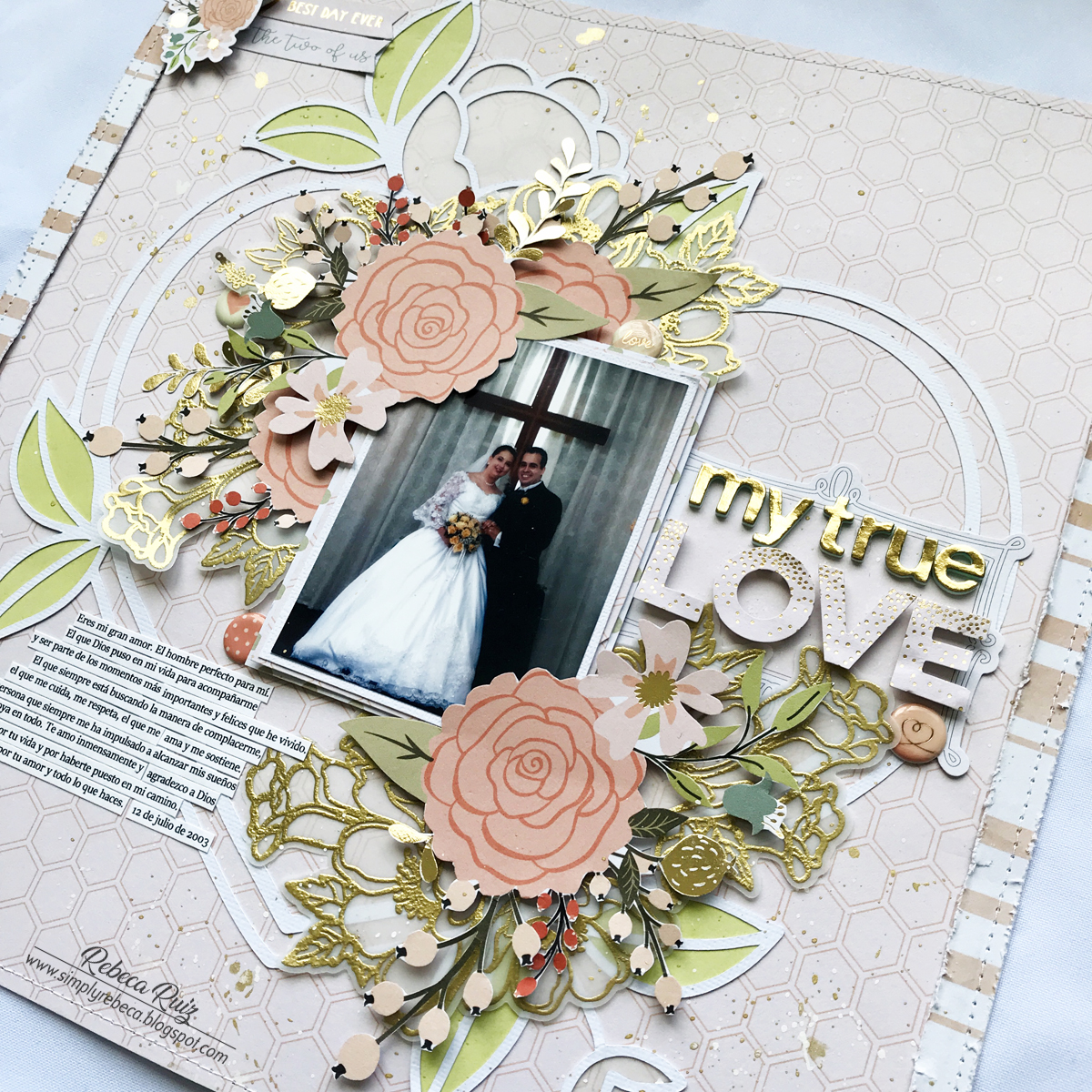 My True Love Layout - Simply Rebeca