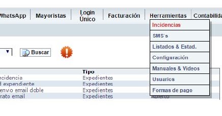 Modulo gestor de incidencias