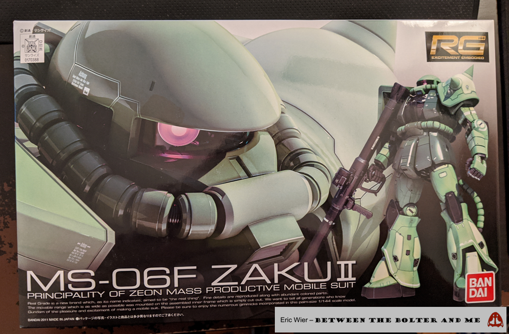 Between the Bolter and Me: Building a Bandai RG MS-06F Zaku II