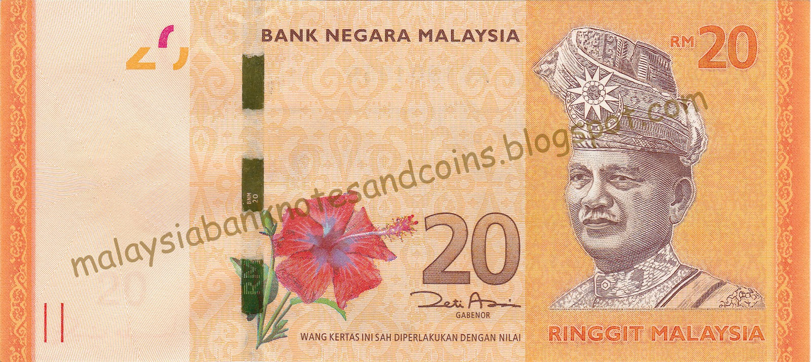 Malaysia's Banknotes and Coins: Perkataan Tersembunyi Pada Not RM20