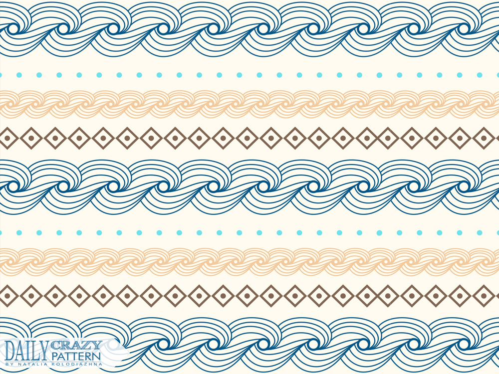 Day 190 - Sea waves - Natalia Kolodiazhna Surface Design · Blog
