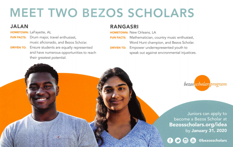 School Counselor Scoop: Bezos Scholars Program- for 11th Grade Students