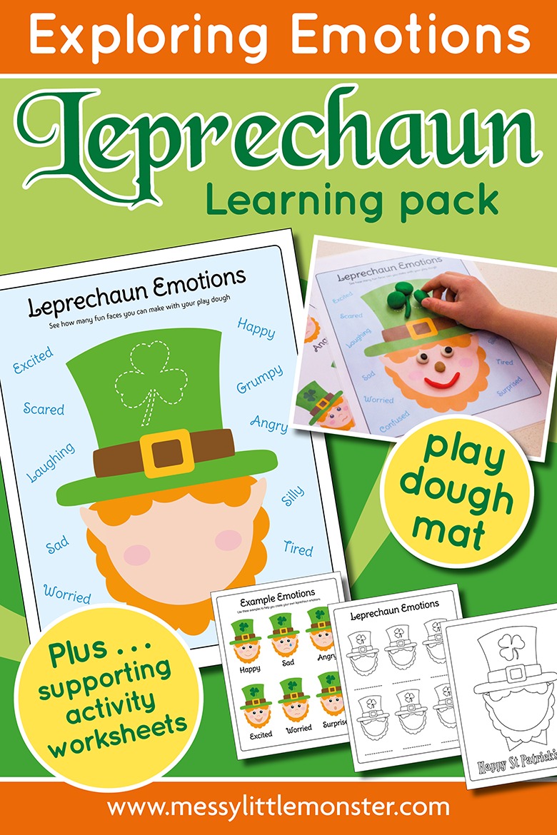St Patricks Day Emotions Activity Pack - Messy Little Monster