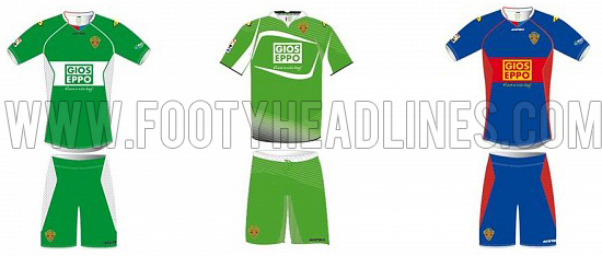 Elche 13-14 (2013-14) Home and Away Kits Released - Footy Headlines