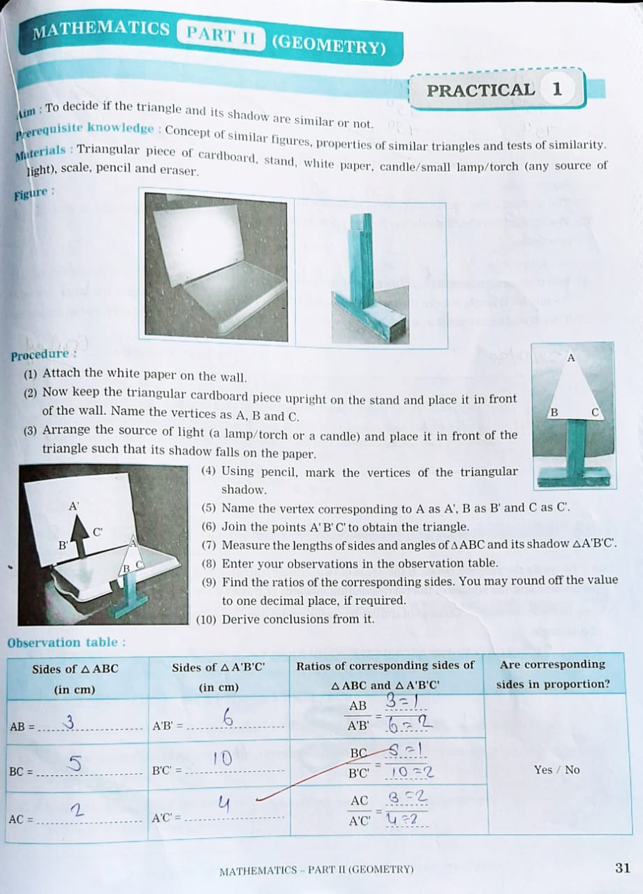 STD 10th Math practical Book solution (Part-1 &Part-2)-2021 Part-2 ...