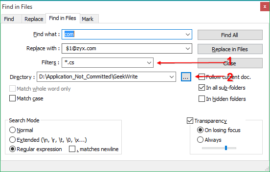 Text searching made easy with Notepad++ - GeeksWebLogs