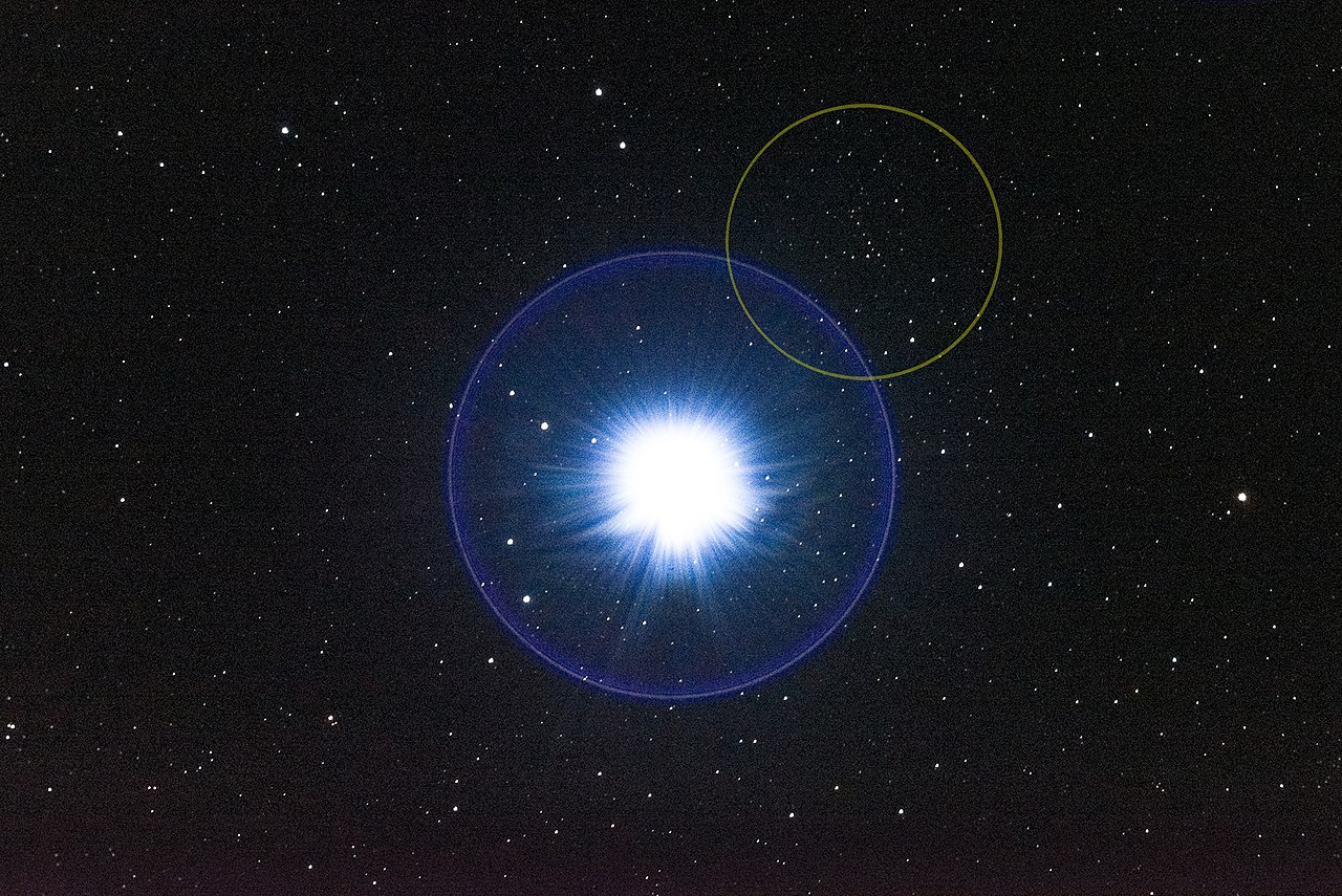 Sirius star system: SIRIUS(It is a group of two stars)