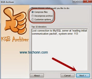 Convert 1GB File In 1MB Using KGB Archiver | TechOnn