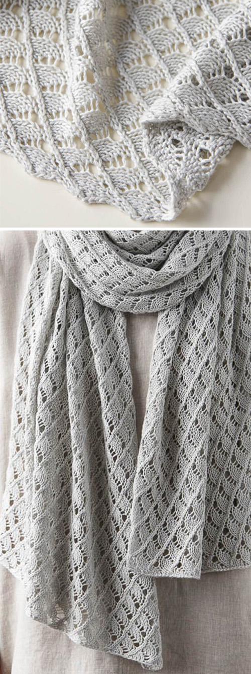 Amazing Knitting: Little Moons Lace Wrap - Free Knitting Pattern