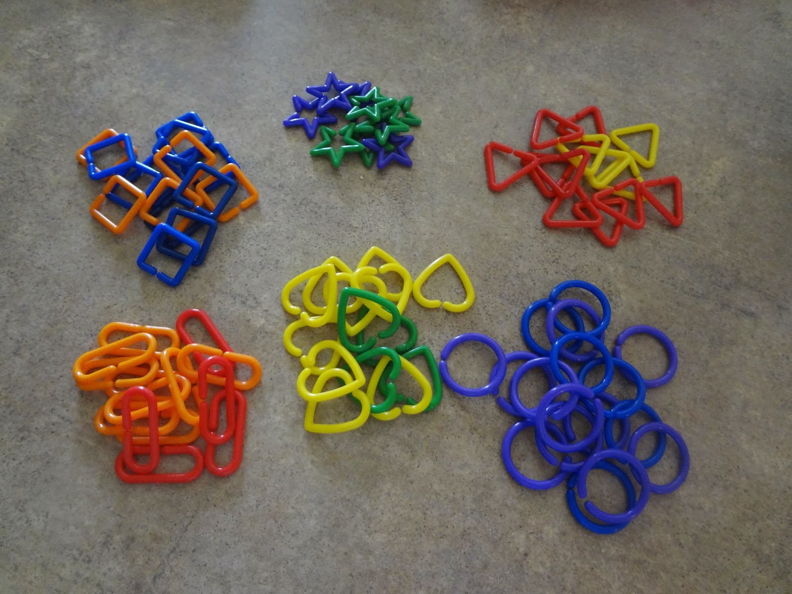 Time for Play: Linky Shapes from the Dollar Tree