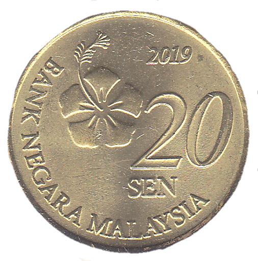 Koleksi Matawang Dan Syiling Arlee: 20 SEN SYILING MALAYSIA