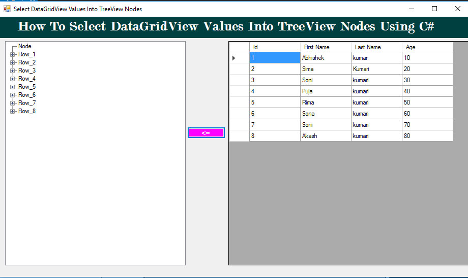 How To Select Datagridview Values Into Treeview Nodes Using C Youtube Riset 1495