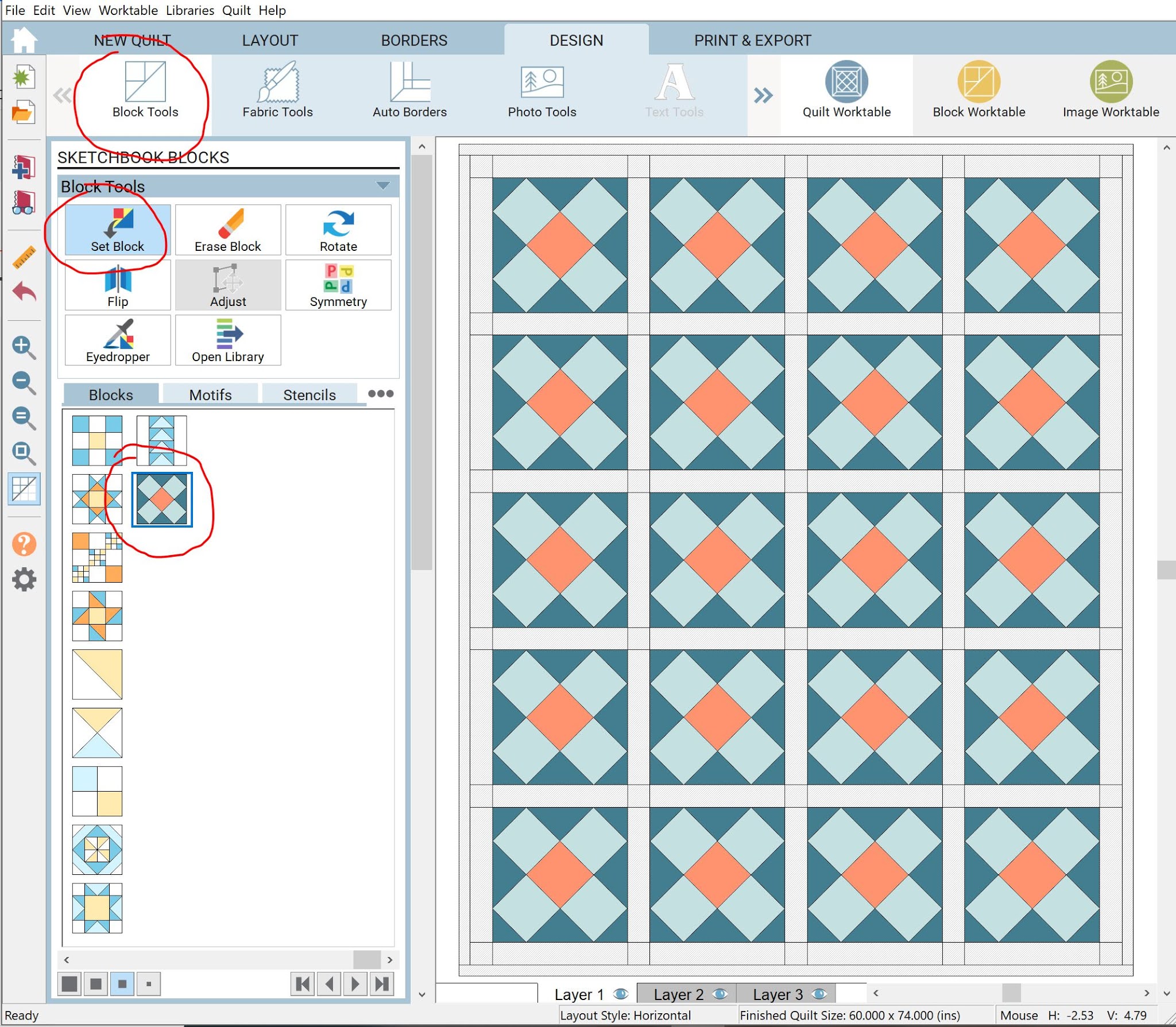 Pieced Just Sew: EQ8 - The Basics Part 1